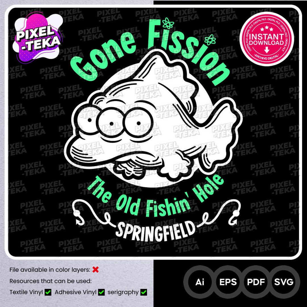 Gone Fission Digital Instant Download | Ai, Eps, PDF, Png - Etsy