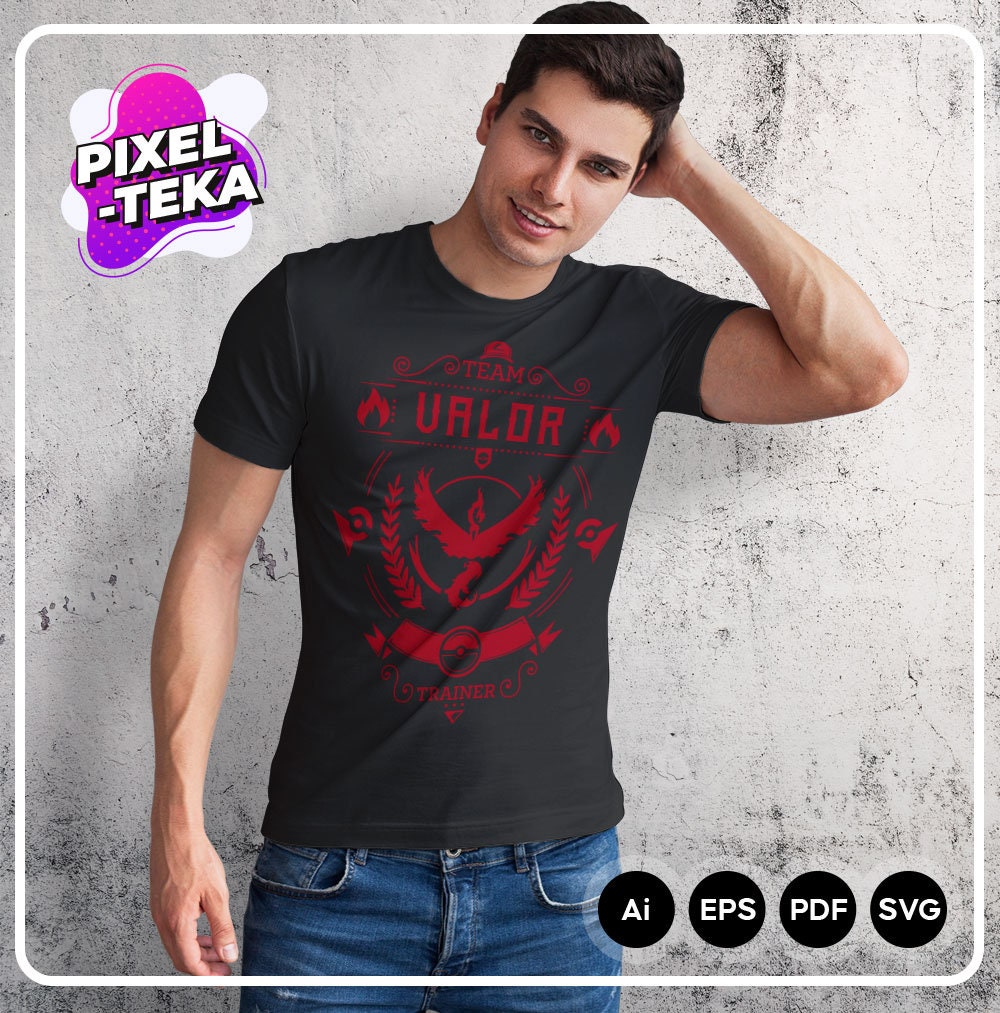 Pokemon Team Valor Digital Instant Download | SVG, DXF, STUDIO3, PNG - Etsy