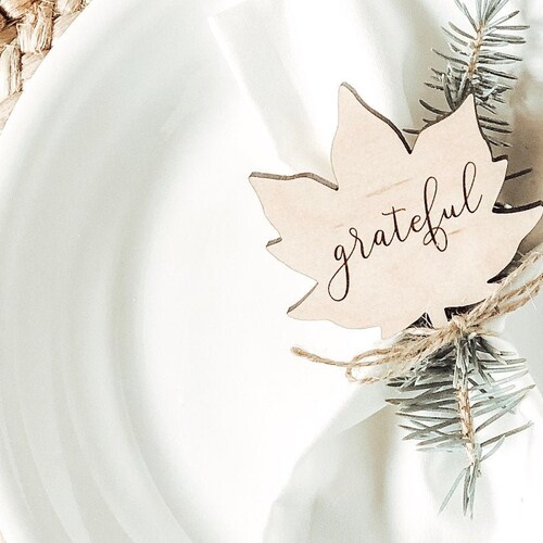 Thanksgiving Place Setting Card Thanksgiving Table Decor - Etsy