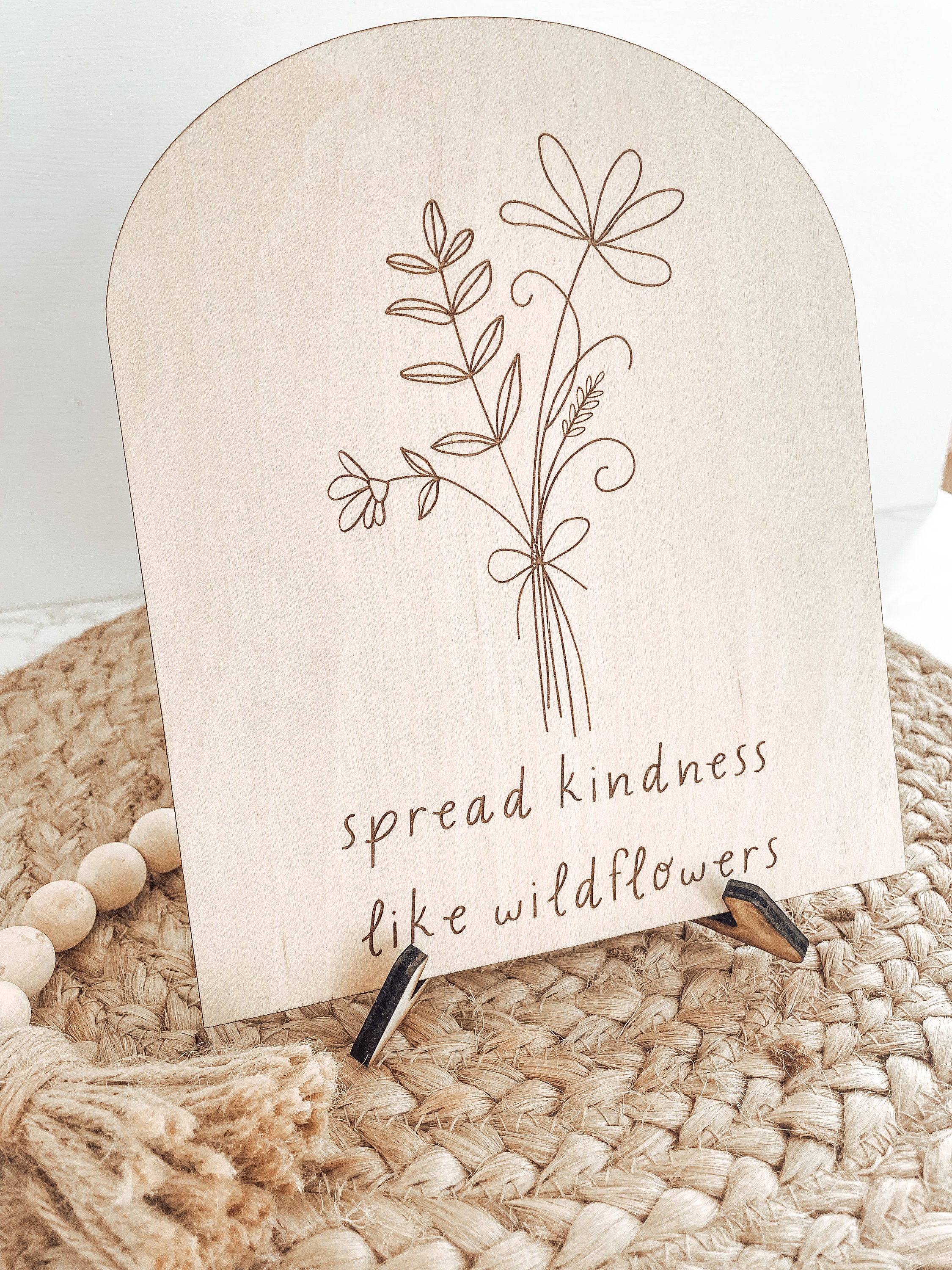 Spread Kindness Like Wildflowers Boho Decor Inspirational - Etsy