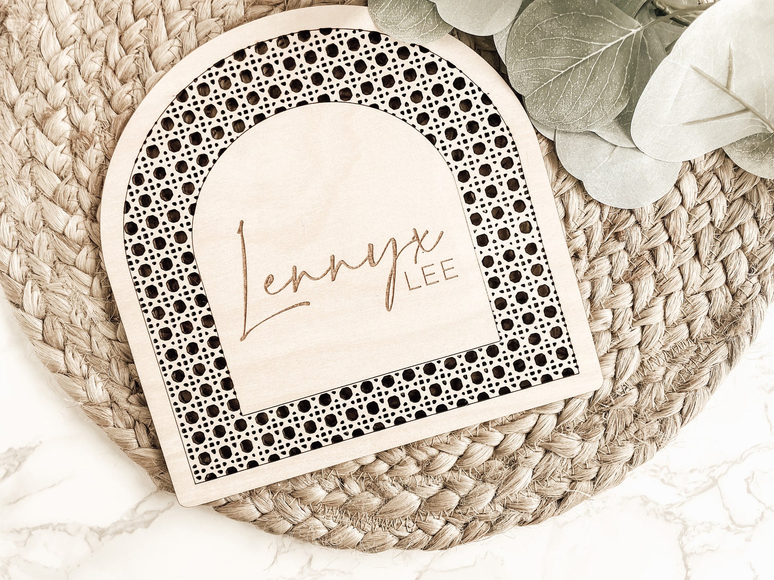 Boho Baby Name Sign Baby Name Announcement Birth - Etsy