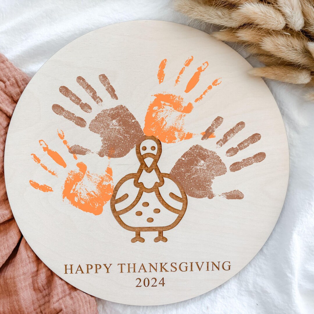 DIY Thanksgiving Handprint Sign, Thanksgiving Craft , Baby's First ...
