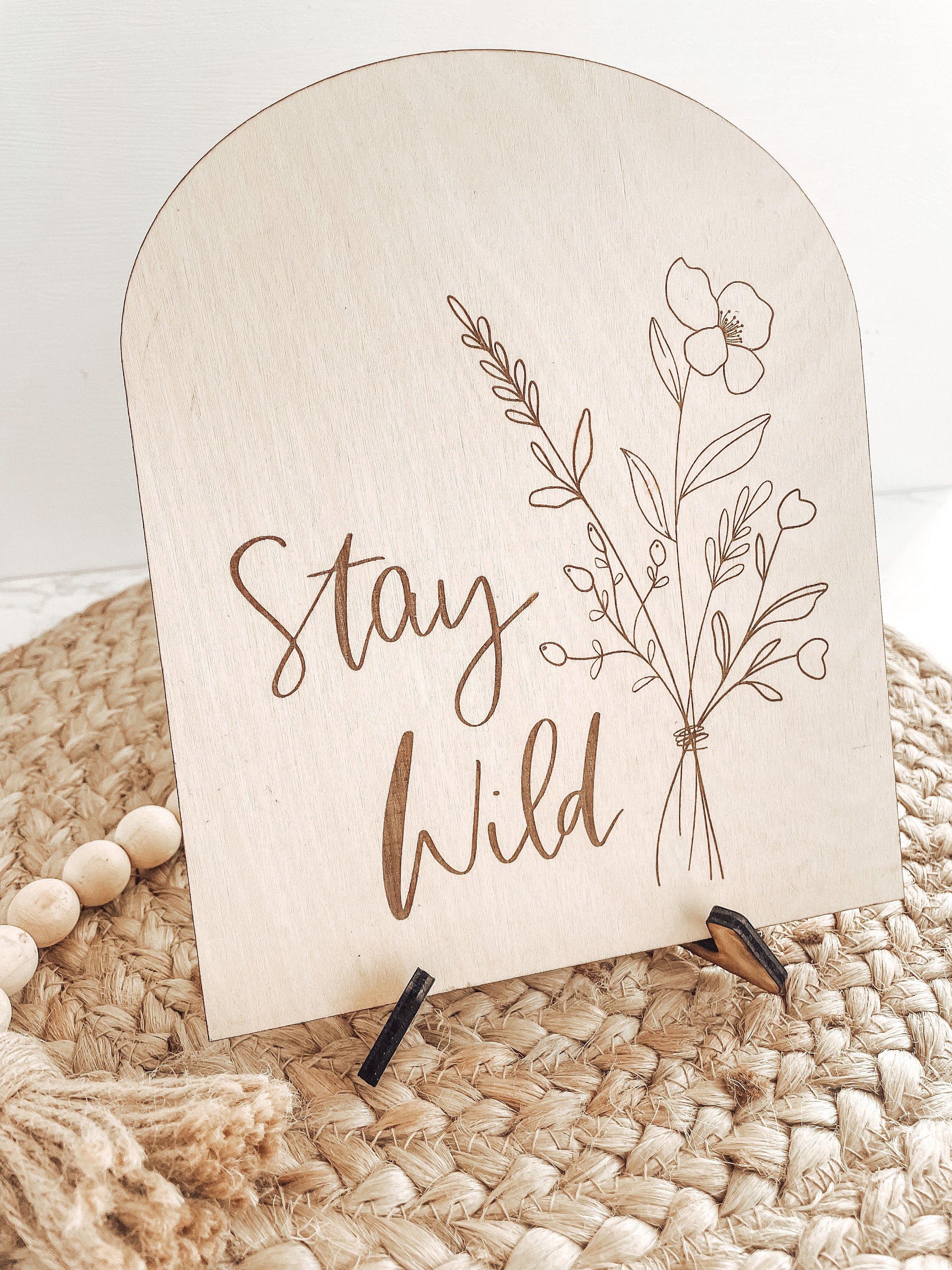 Stay Wild Boho Decor Nursery Decor Shelf Decor - Etsy