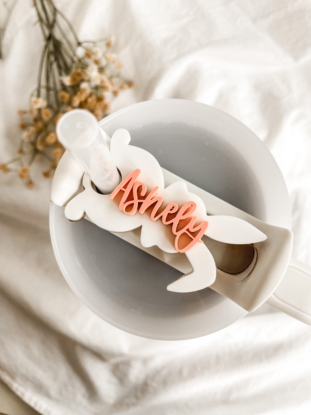 Easter Bunny Tumbler Topper, Stanley Name Plate, Stanley Topper ...