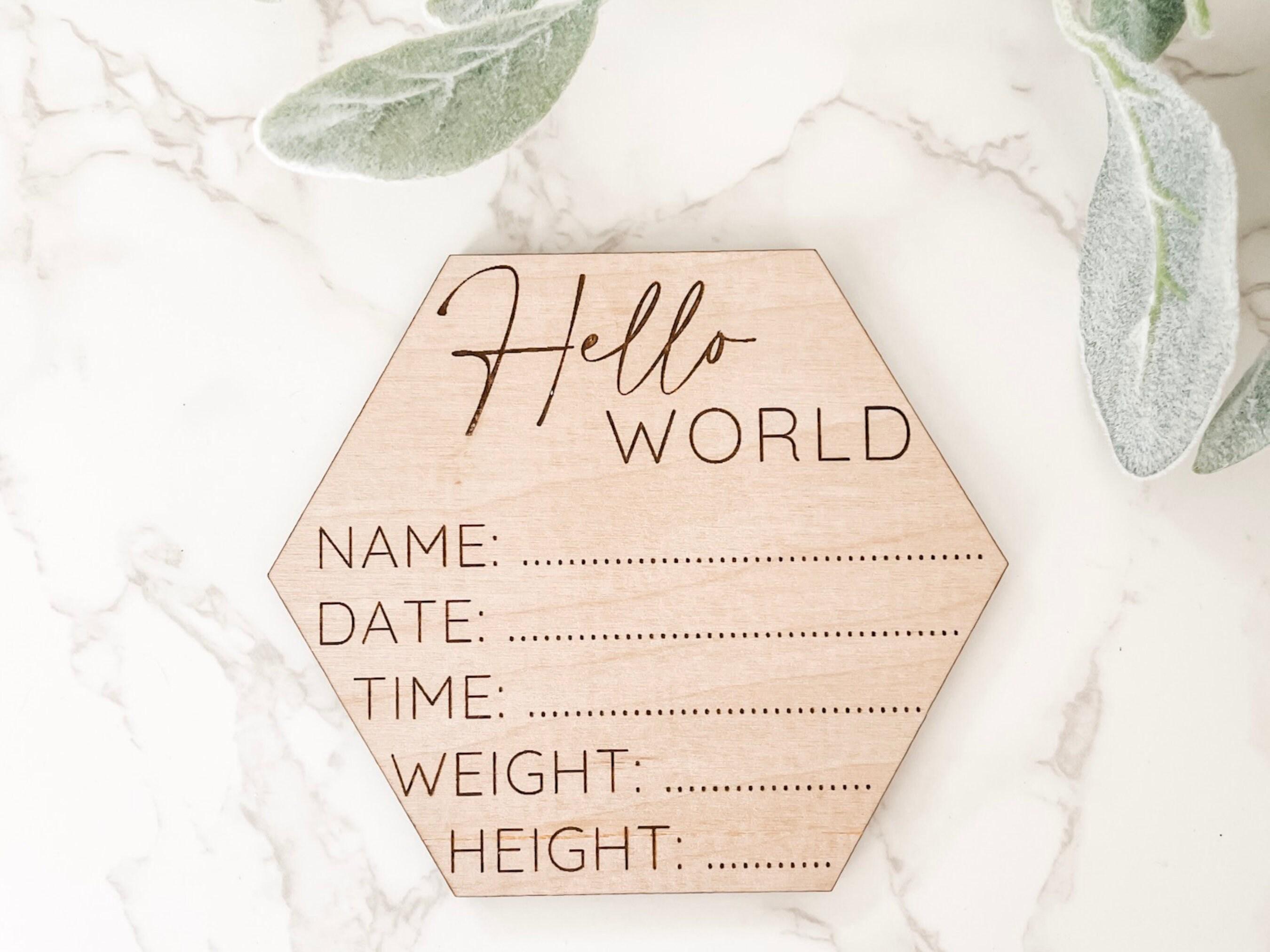 Personalized Baby Birth Stats Sign, Birth Announcement Sign, Baby ...