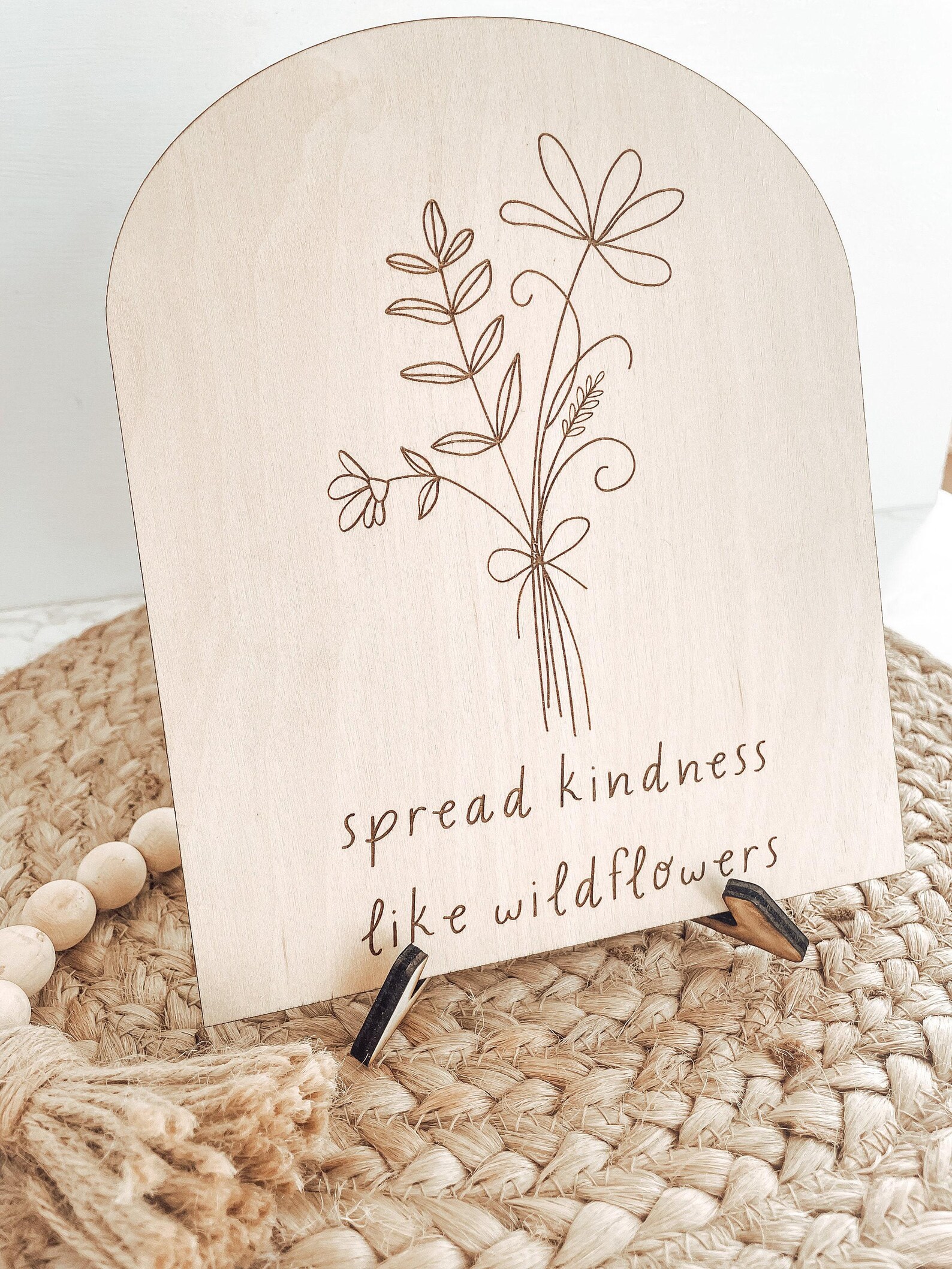 Spread Kindness Like Wildflowers, Boho Decor, Inspirational Signs ...