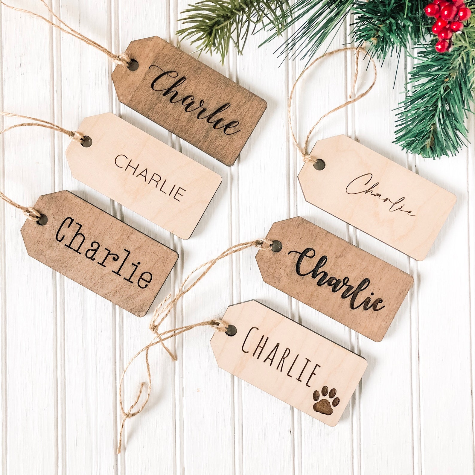 Personalized Christmas Stocking Tags Personalized Gift Tags - Etsy