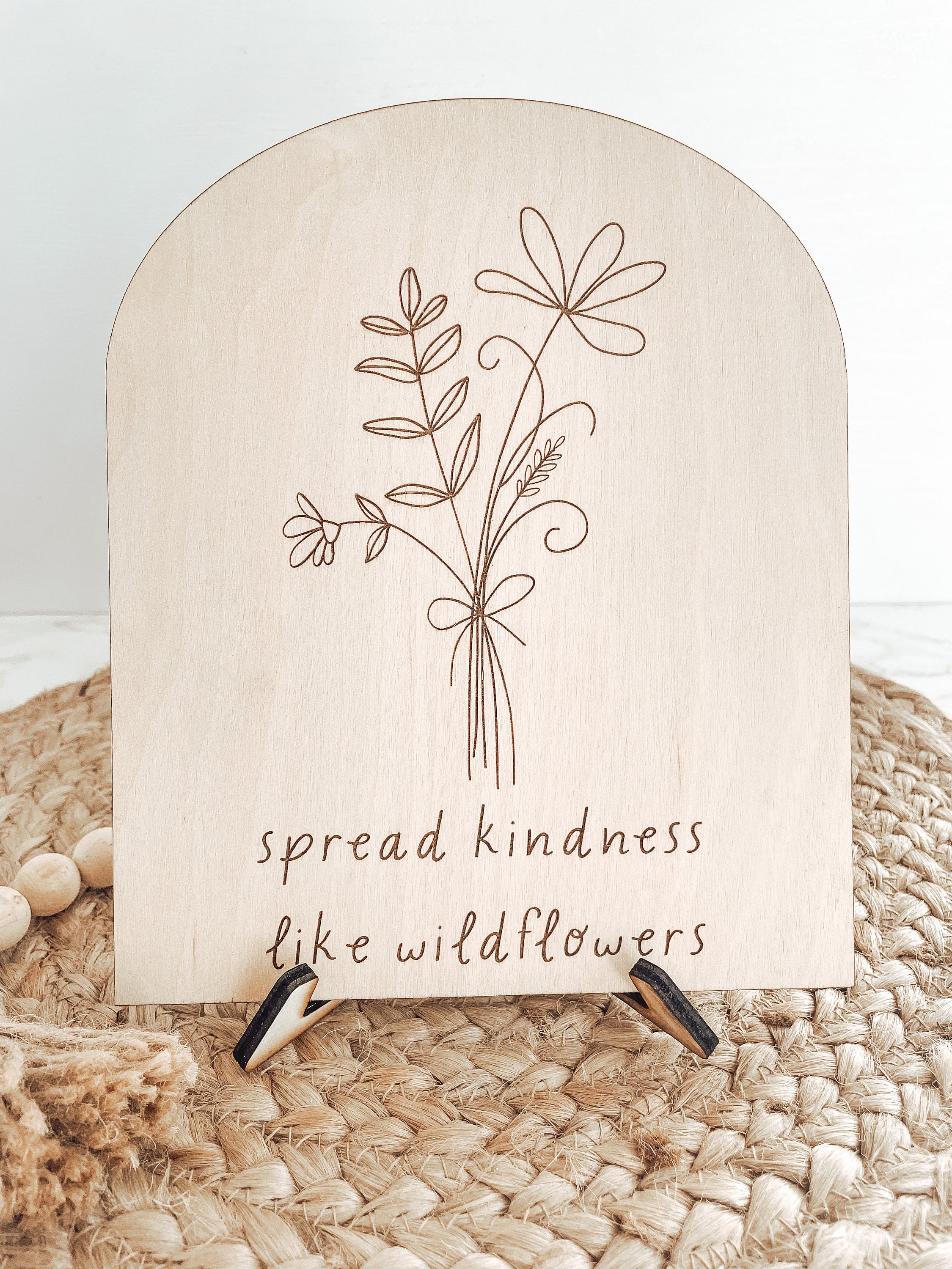 Spread Kindness Like Wildflowers Boho Decor Inspirational - Etsy