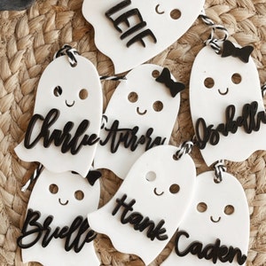 Boo Basket Tags, Halloween Basket Tag, Ghost Tag, Halloween Name Tag ...