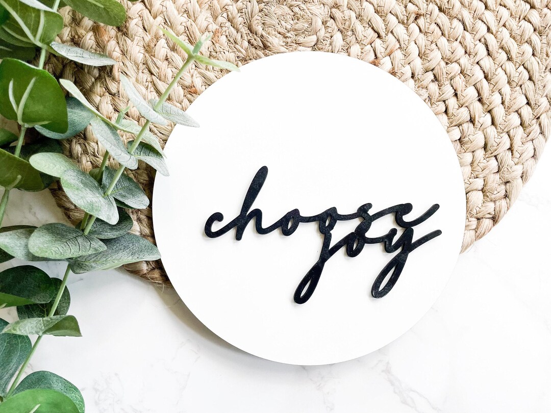 Choose Joy Sign, Inspirational Home Decor, Positive Affirmations ...