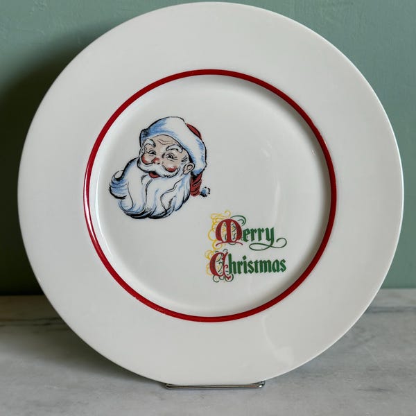 Santa Claus Plate - Etsy