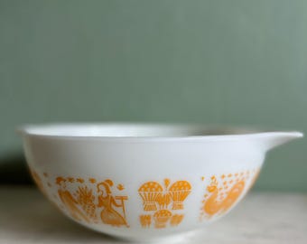 Pyrex Butterprint Orange Mixing Bowls, Set of 4, Pumpkin Butterprint ...