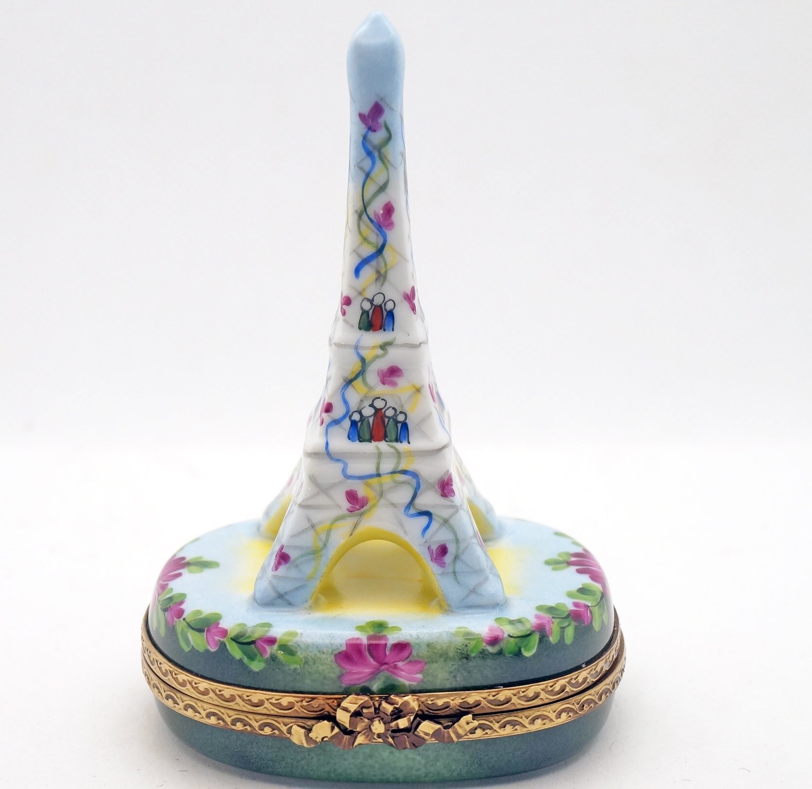 Authentic French Porcelain Hand Painted Limoges Trinket Box Gorgeous ...