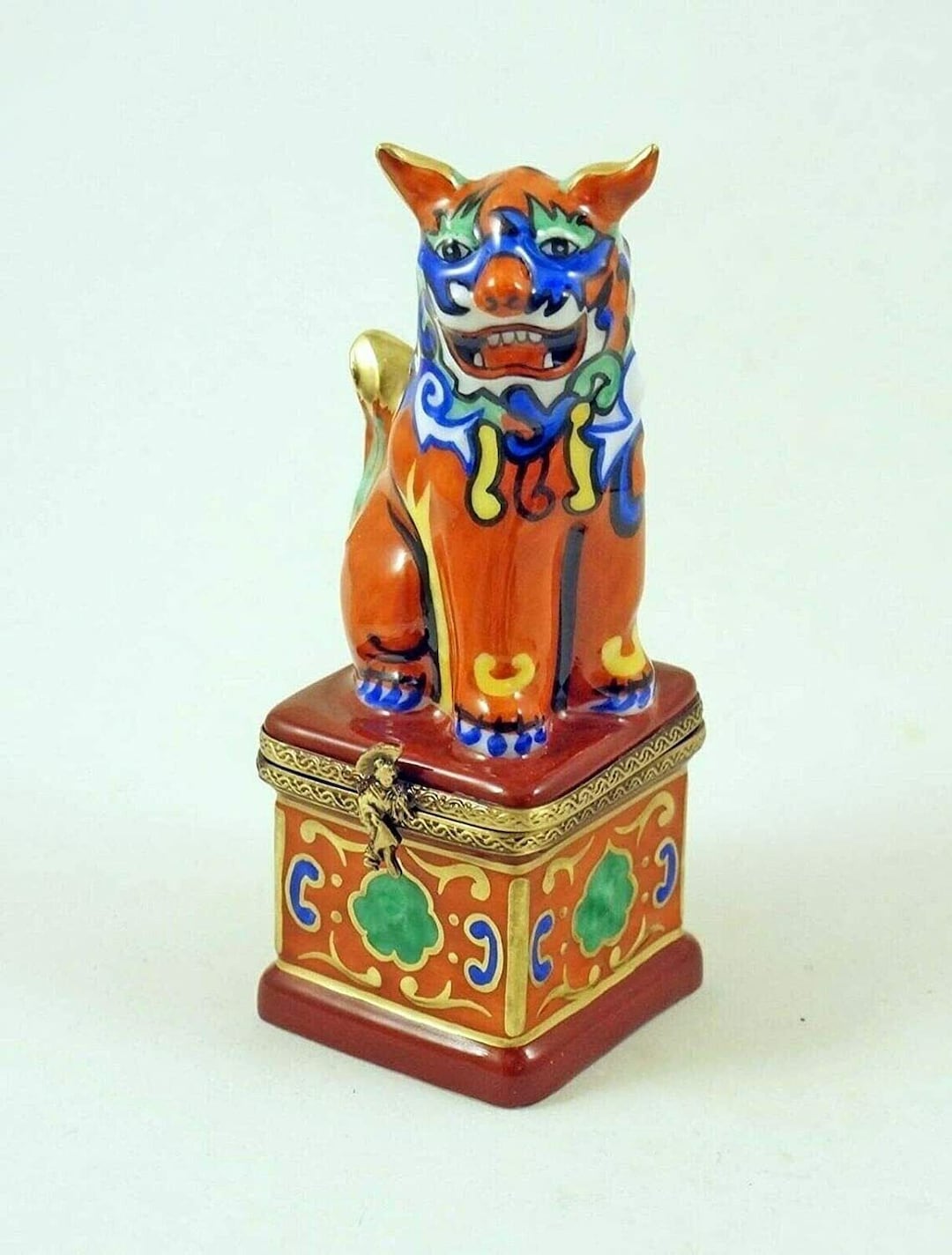 Authentic French Porcelain Hand Painted Limoges Box Amazing Colorful ...