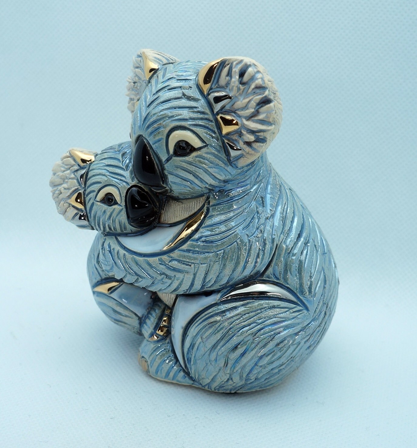De Rosa Rinconada Figurine Koala Bear With Baby Animal Gold Enamel ...