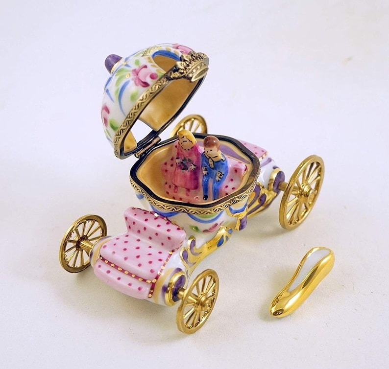 Authentic French Porcelain Hand Painted Limoges Box Cinderella's ...