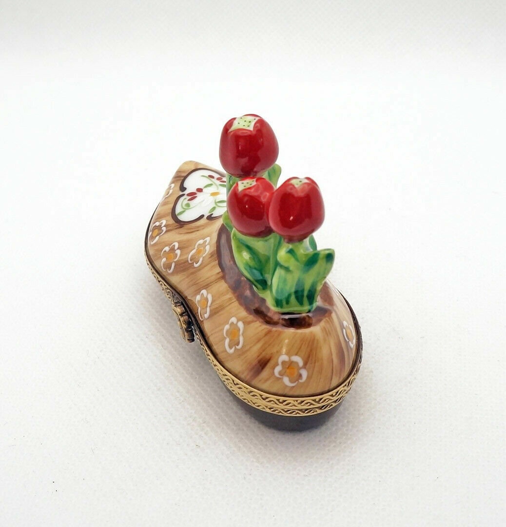 Shoe Clog Planter With Holland Spring Easter Tulip Flowers Valentines ...