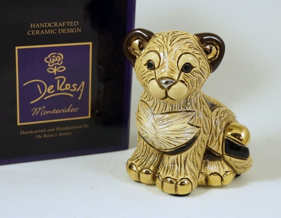 De Rosa Rinconada Figurine Cute Lion Cub Big Cat Derosa - Etsy