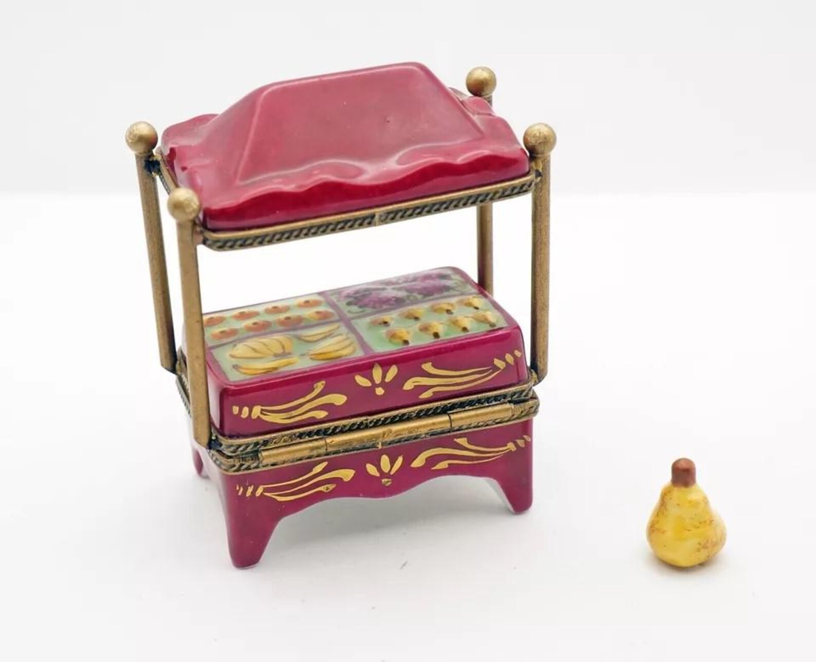 Fruit Stand With Colorful Fruits & Removable Pear Authentic French ...