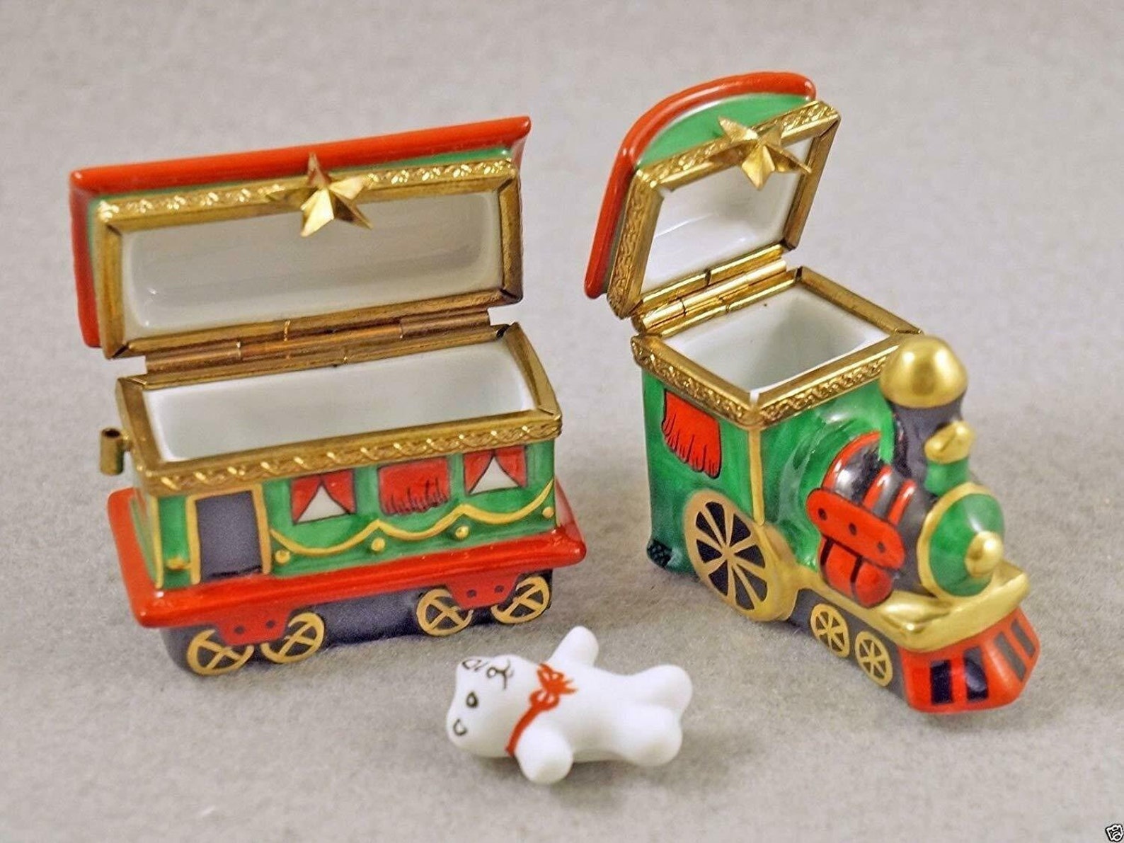 Authentic French Porcelain Hand Painted Limoges Box Santa - Etsy