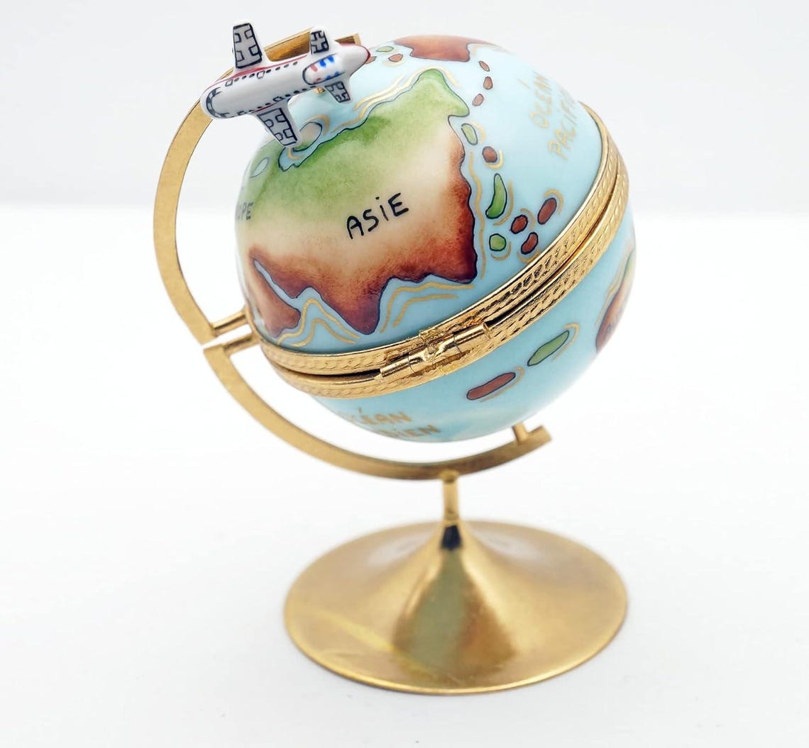 Amazing Globe With Detailed World Map and a Miniature Removable ...