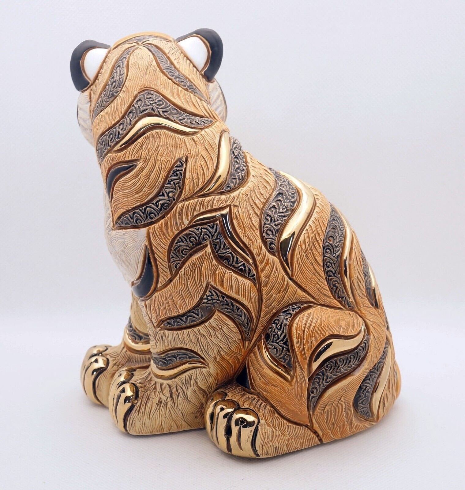 De Rosa Rinconada Figurine Sculpture Gorgeous Large Tiger Big Cat With ...