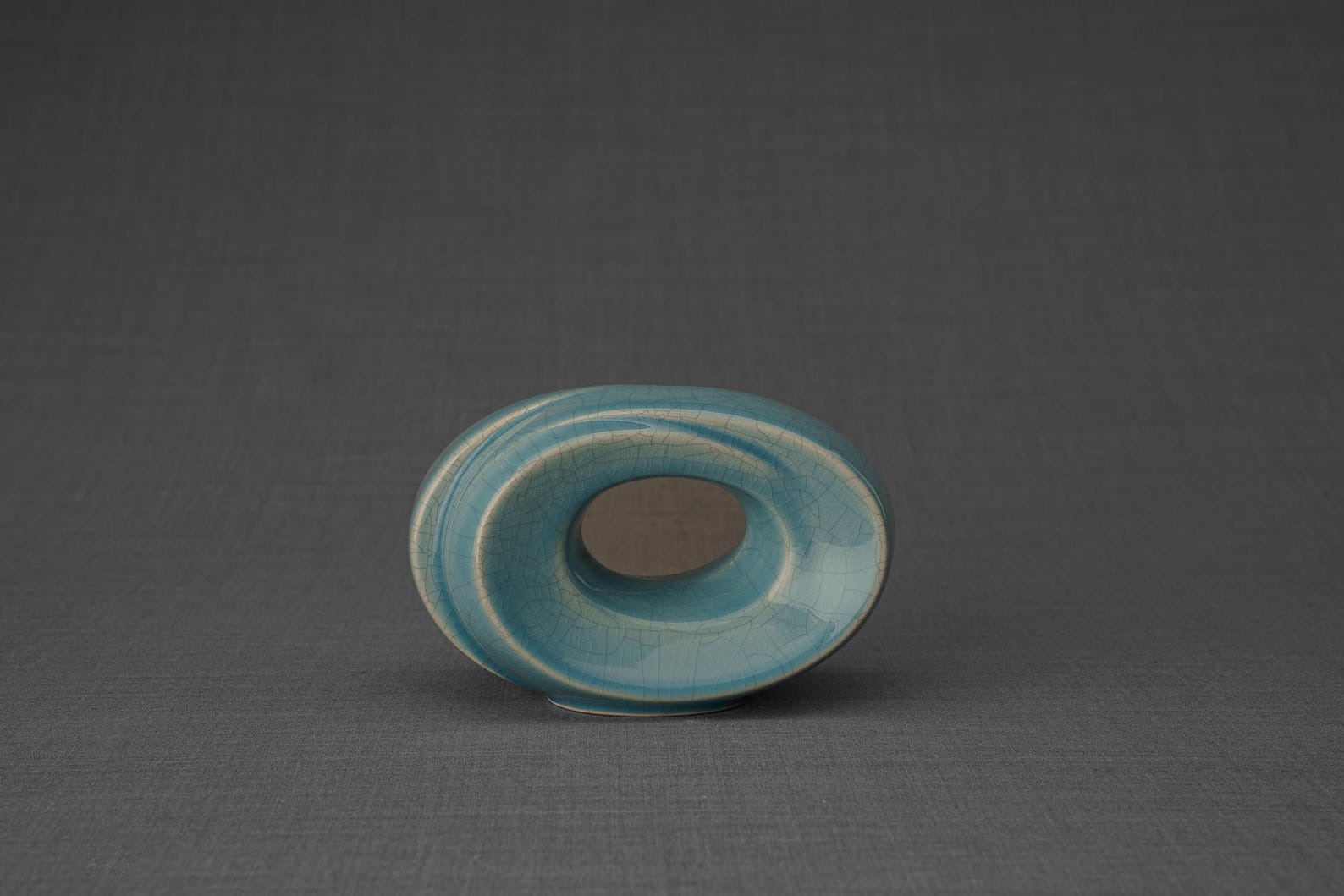 Cremation Keepsake Urn the Passage - Small Urn | Blue Craquelure ...