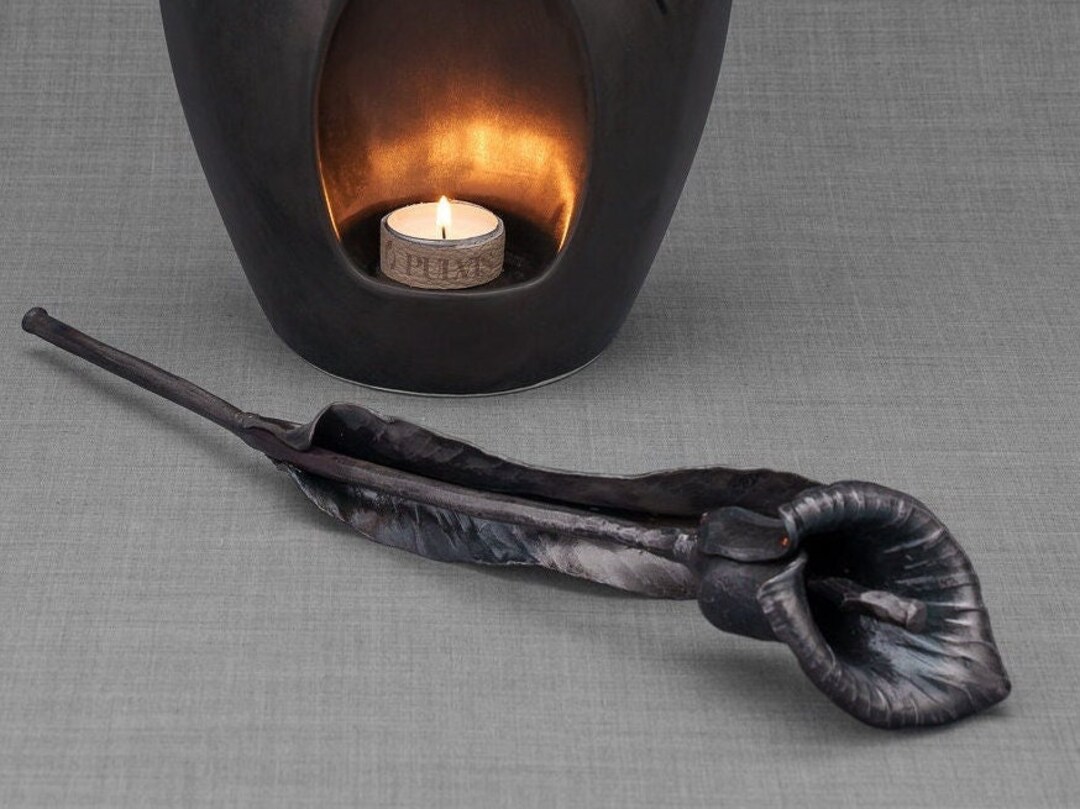 Forged Iron Calla Flower - Handwrought | Memorial Accessory - Etsy