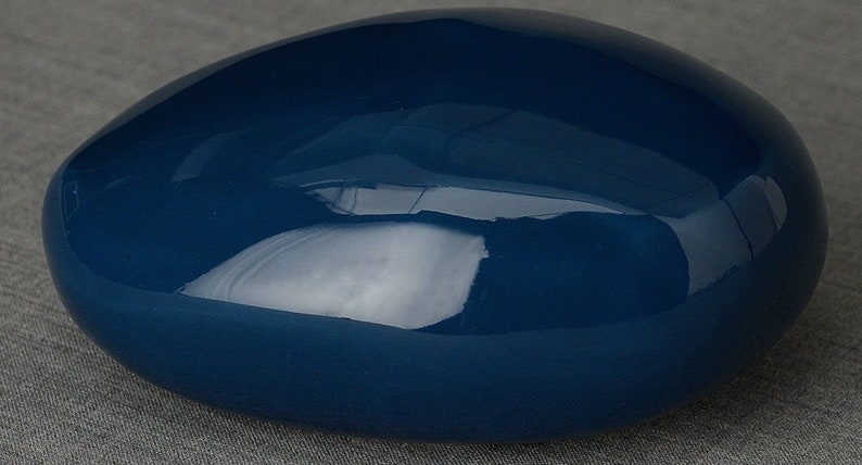 Memorial Keepsake Urn for Ashes Stone - Small Urn | Light Cobalt ...
