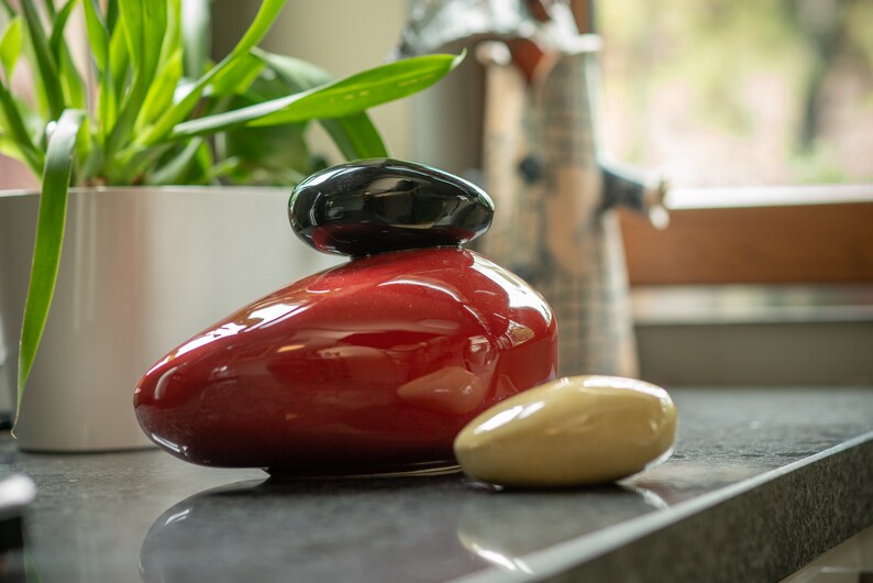 Memorial Keepsake Urn for Ashes stone - Etsy