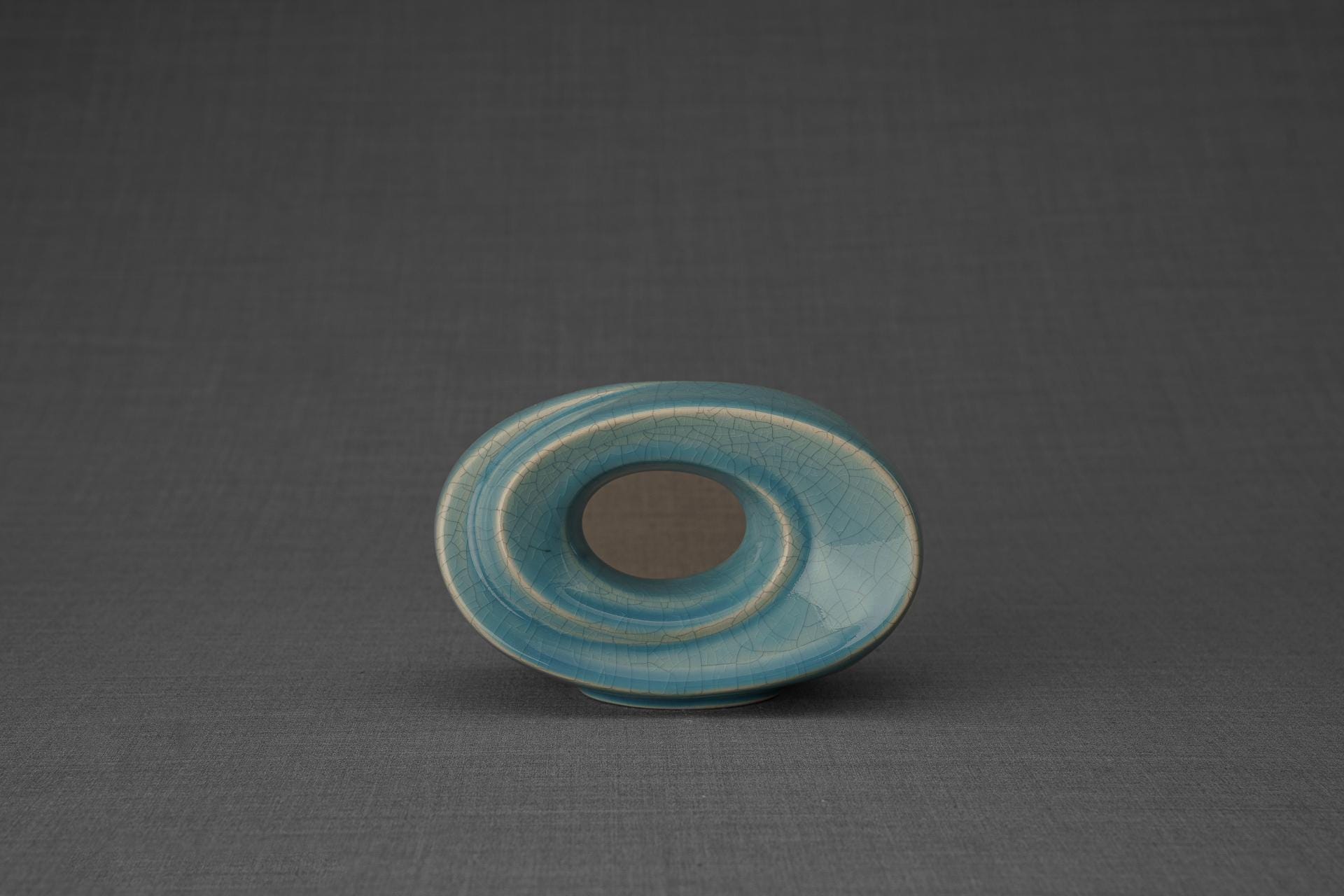 Cremation Keepsake Urn the Passage - Small Urn | Blue Craquelure ...