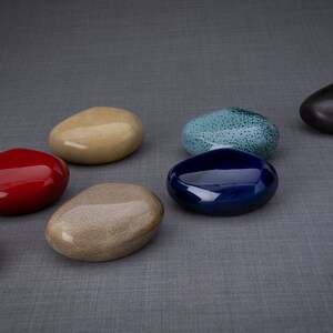 Memorial Keepsake Urn for Ashes Stone - Small Urn | Light Cobalt ...