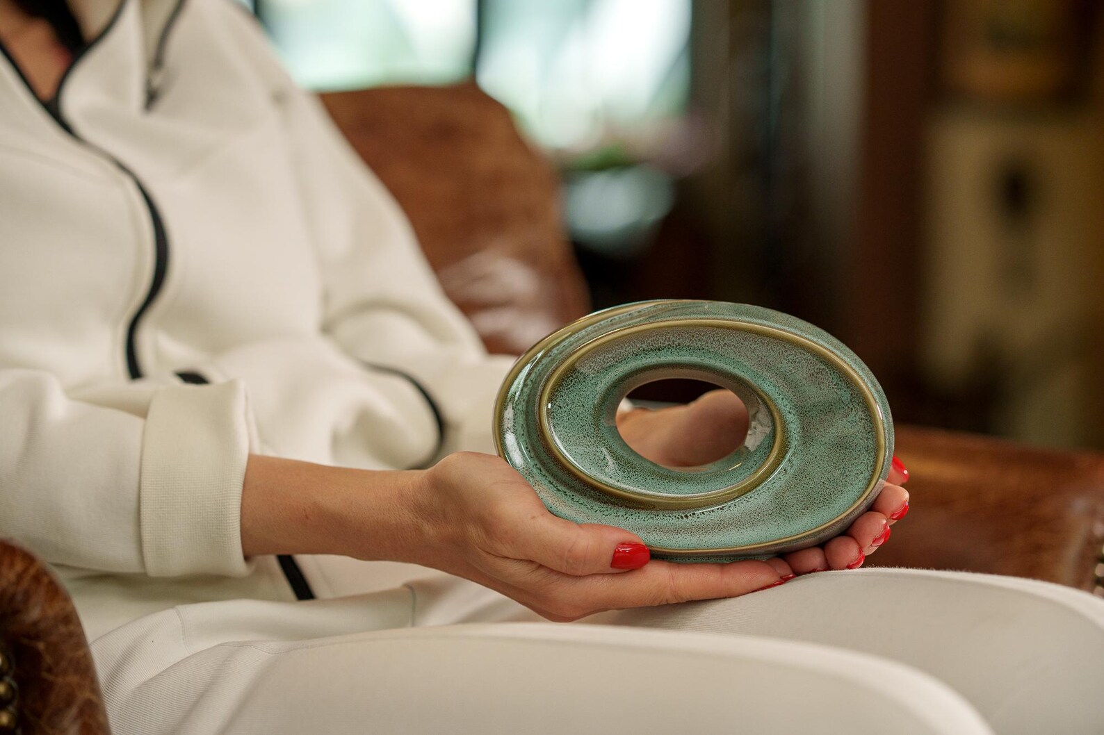 Cremation Keepsake Urn the Passage - Small Urn | Blue Craquelure ...