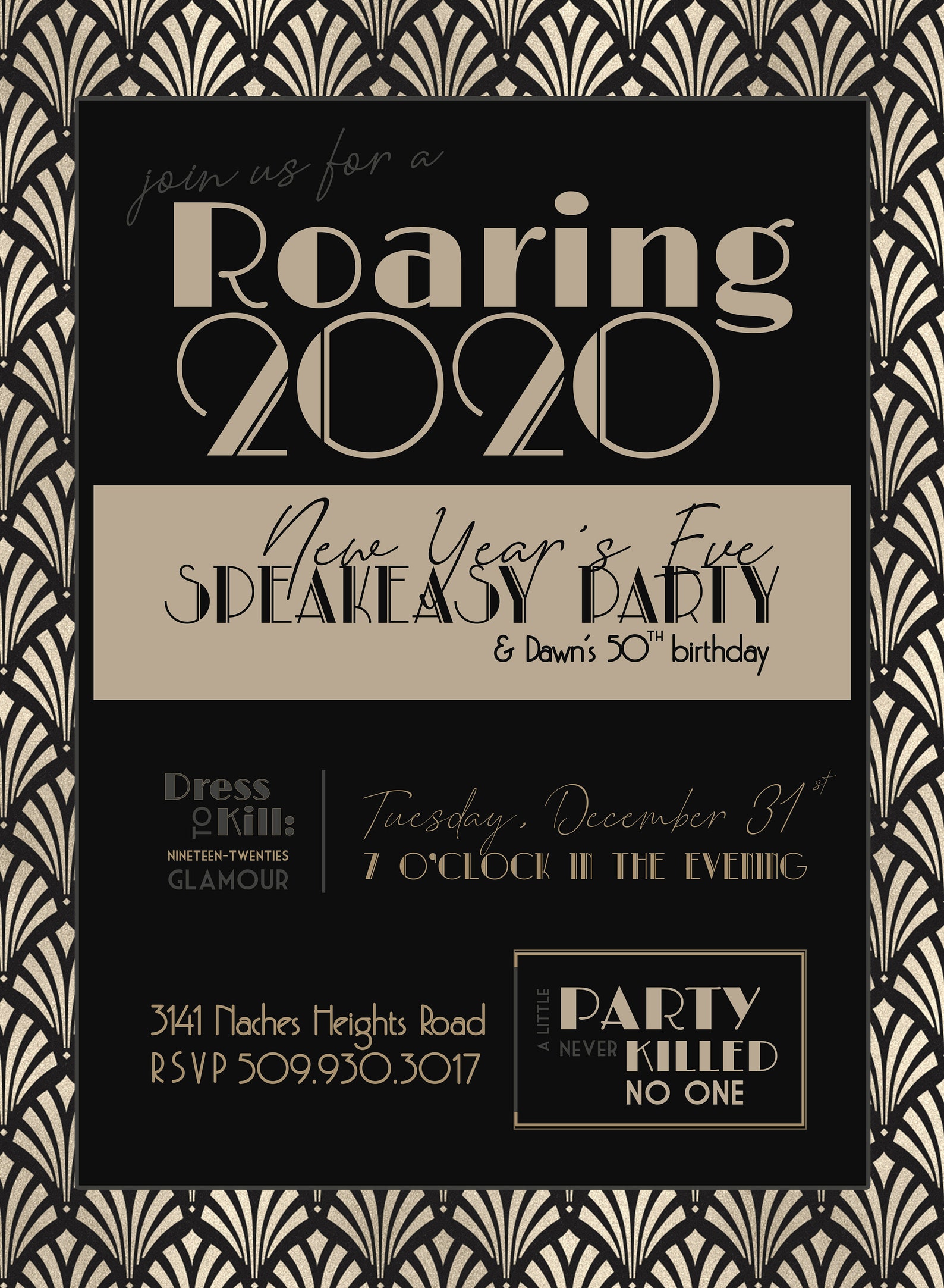 1920's Speakeasy Invitation - Etsy