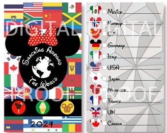 Snack Around the World Passport Template, Printable, Download - Etsy