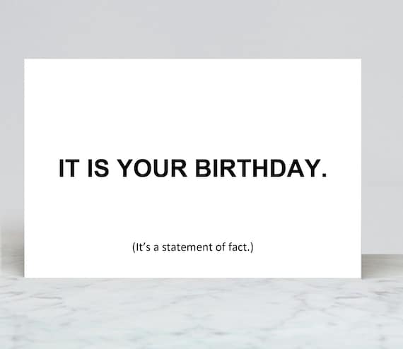 The Office Birthday Card It is Your Birthday Card Funny | Etsy UK