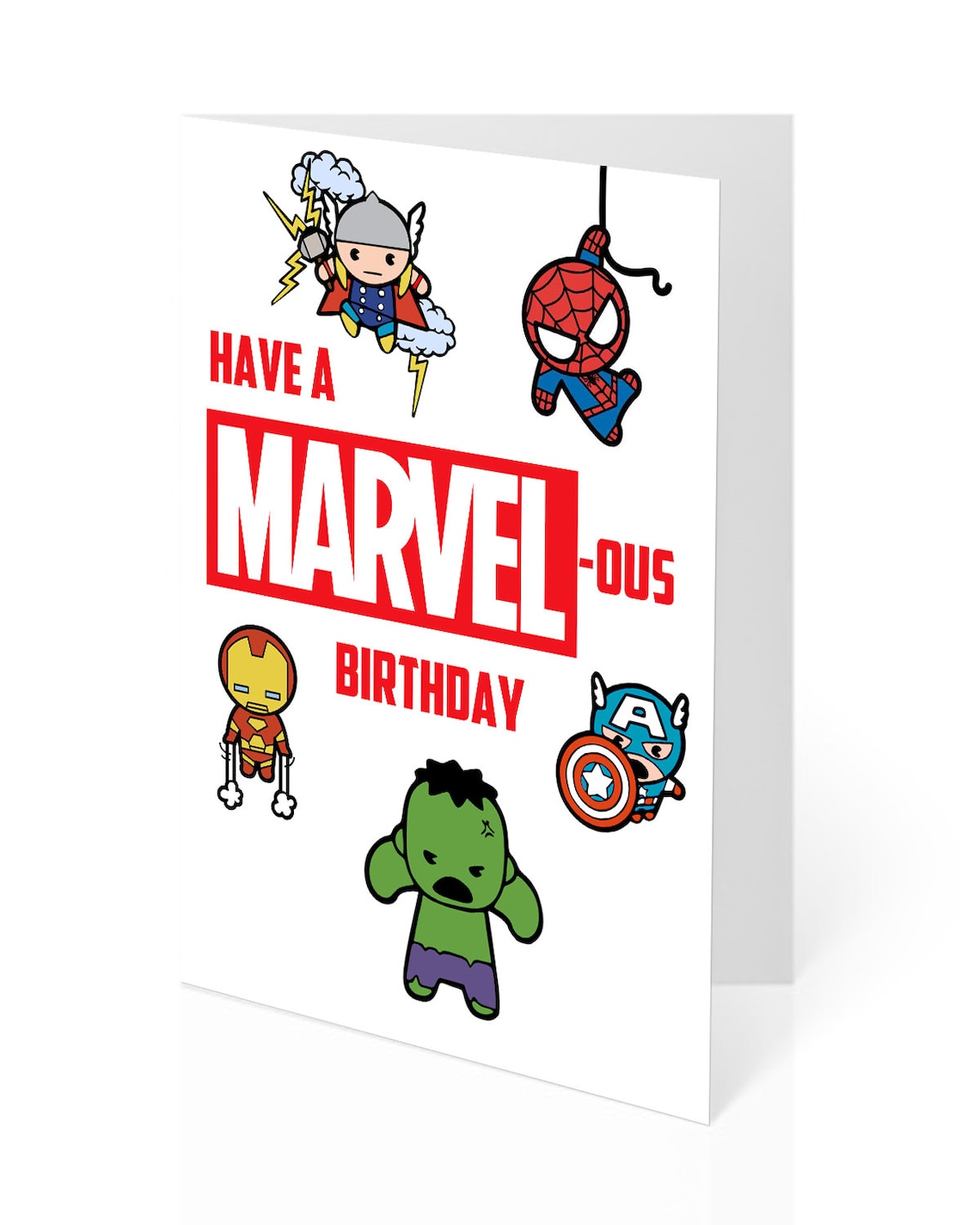 Marvel Birthday Card Avengers Birthday Card Have a Marvelous - Etsy UK