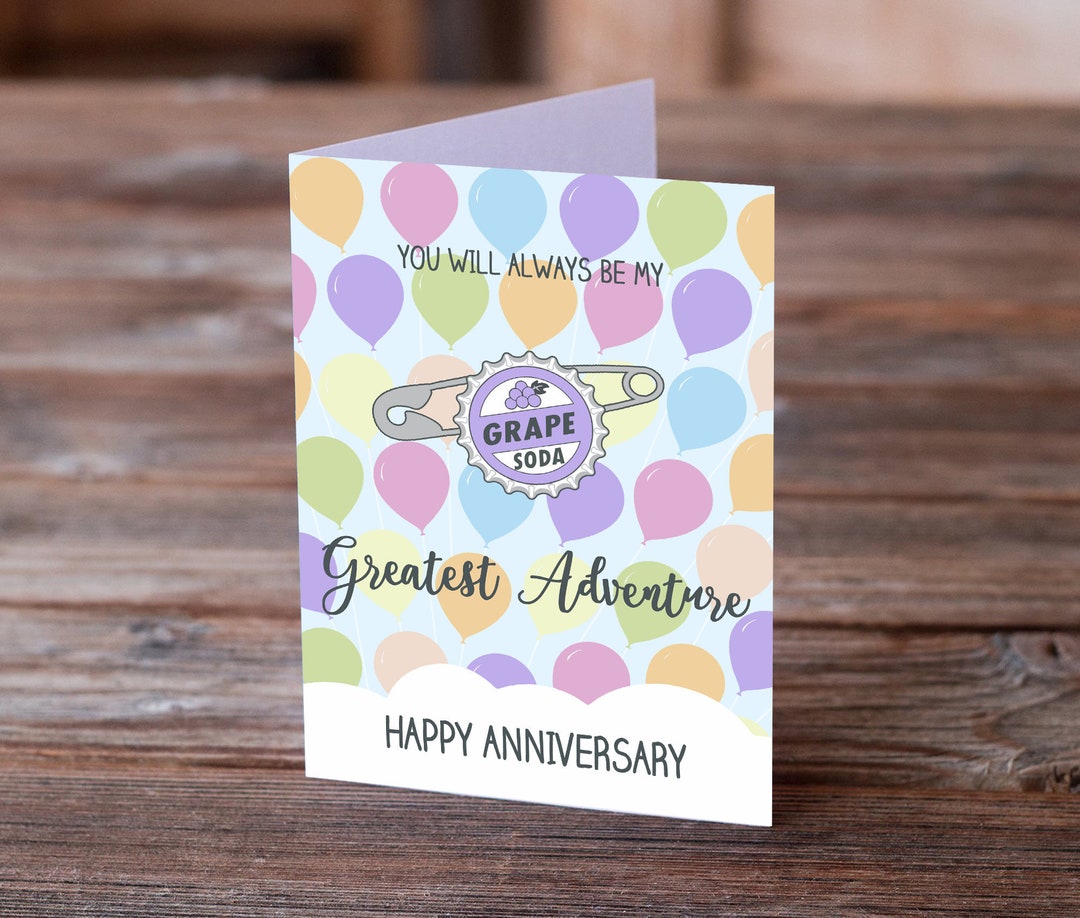 UP Anniversary Card, UP Love Card, You Are My Greatest Adventure Card ...