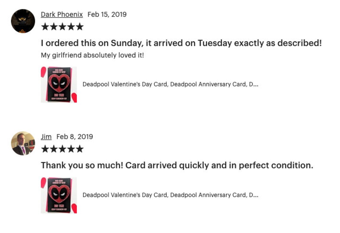 Deadpool Valentine's Day Card Deadpool Marvel Valentine - Etsy