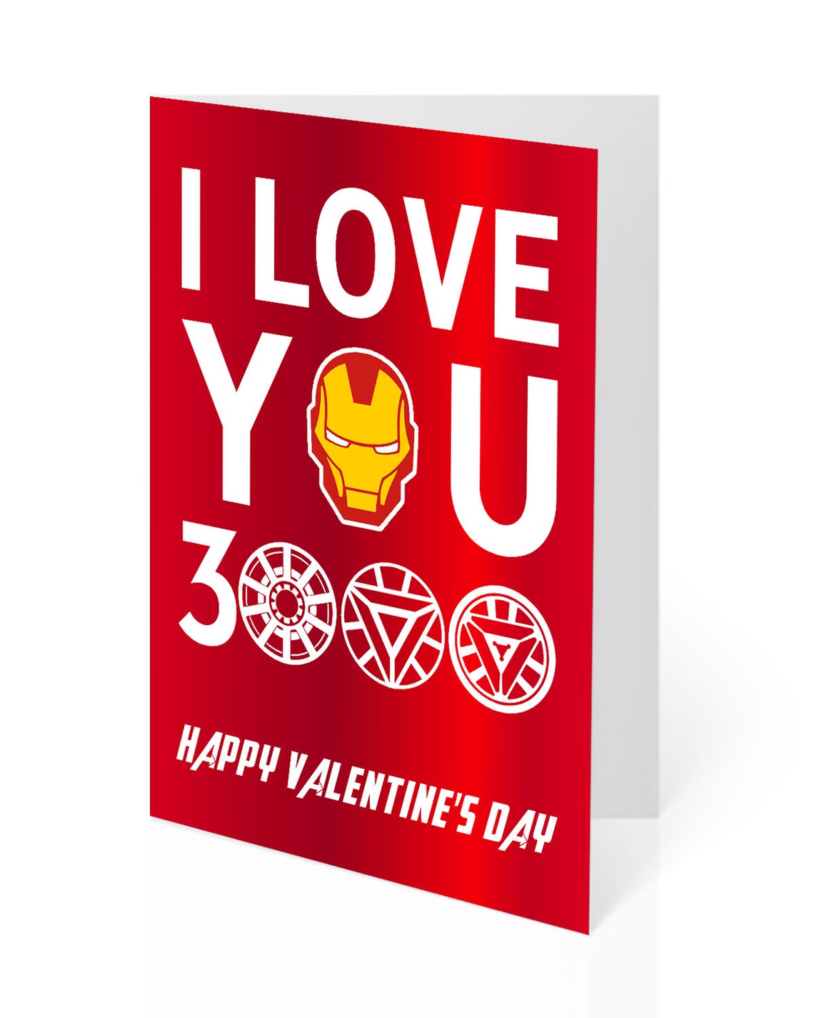 Marvel Avengers Valentine's Day Card, End Game Iron Man Valentine Card ...