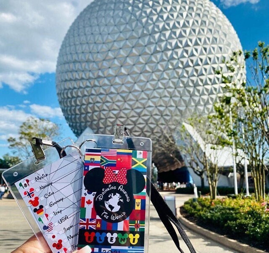 PERSONALIZED Drink Around the World Passport Lanyard, Epcot Drink ...