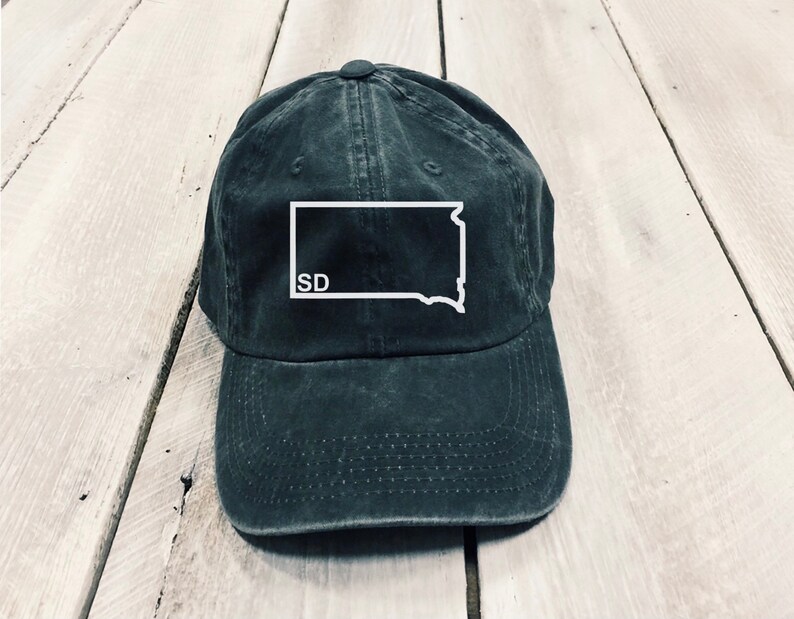 South Dakota Outline Hat South Dakota State Hat Home State - Etsy