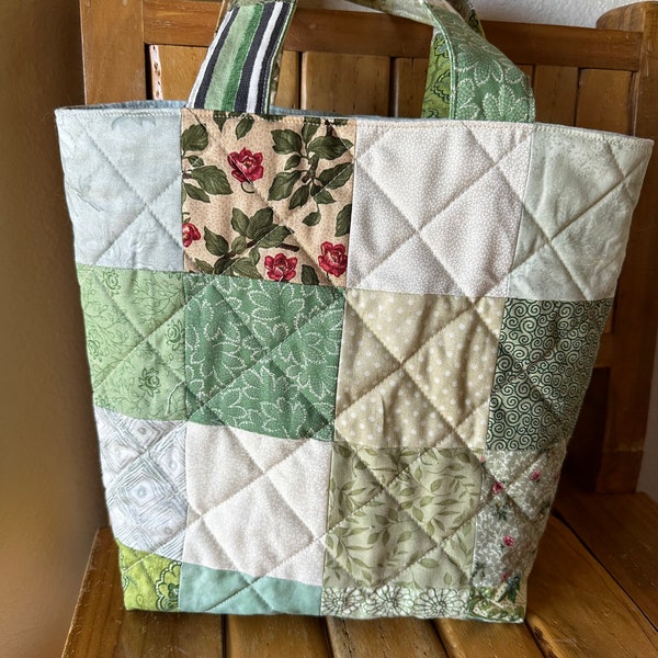 Quilted Tote Bag - Etsy