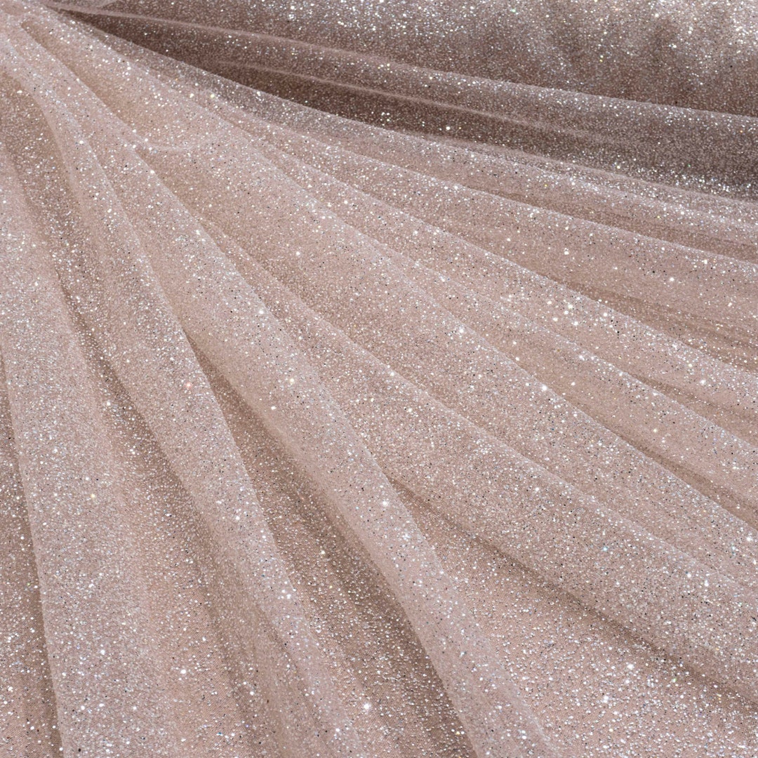 Glitter Tulle Lace Fabric Glitter Shiny Mesh Fabric Tulle by - Etsy