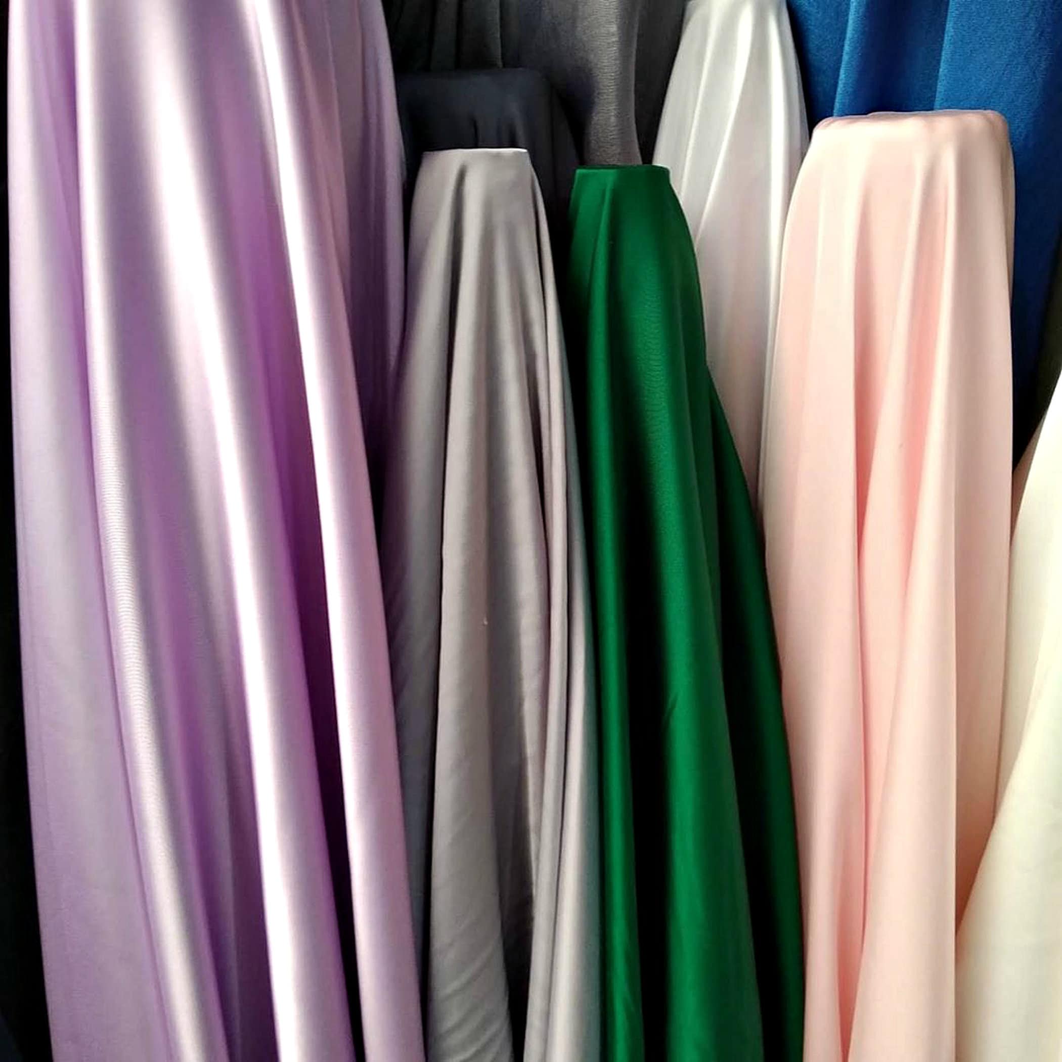 Tela satinada de seda estiramiento pura tela de seda dupioni | Etsy