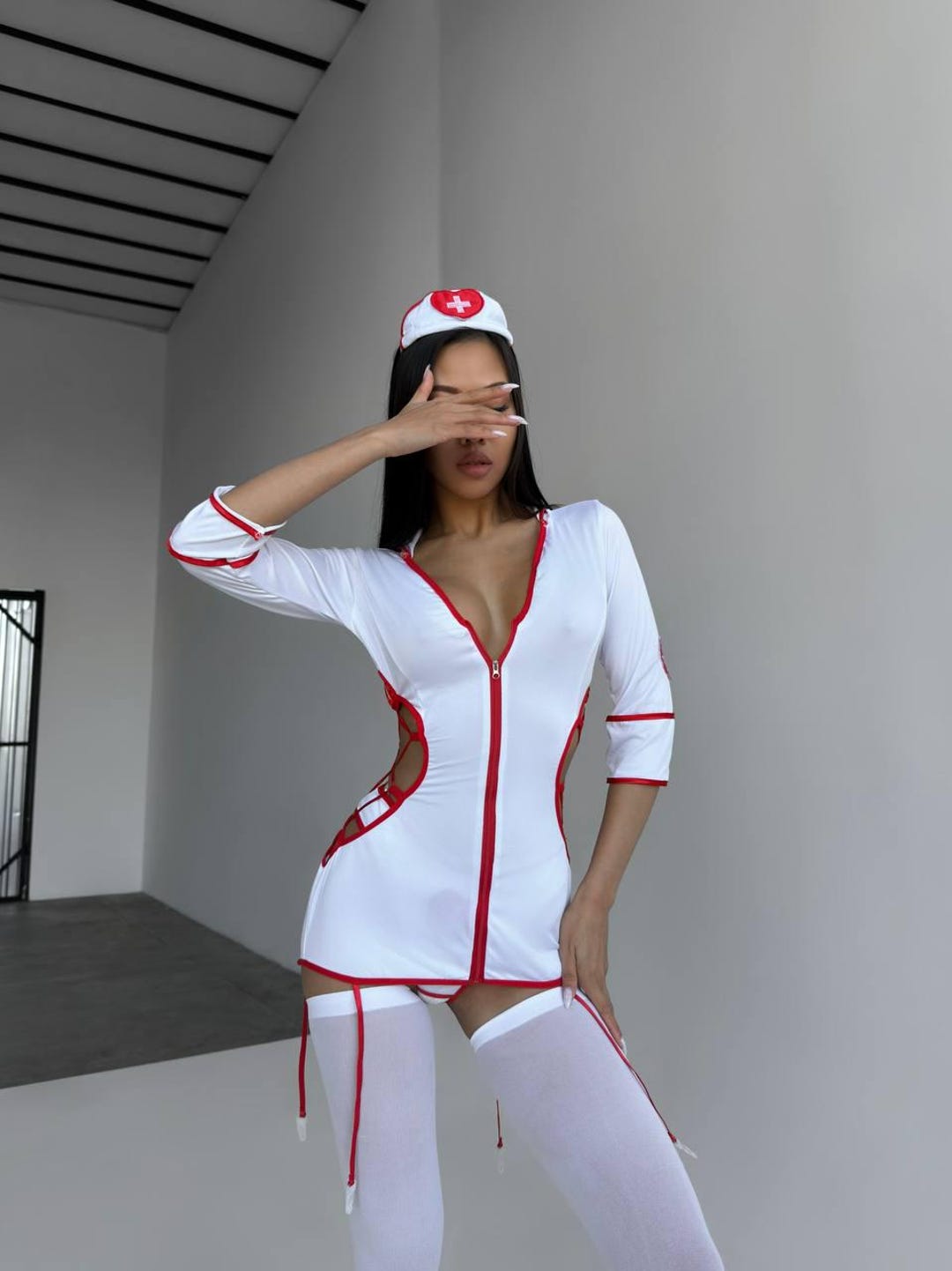 Sexy Nurse Costume Hot Nurse Halloween Costume Cosplay Adult Nurse ...