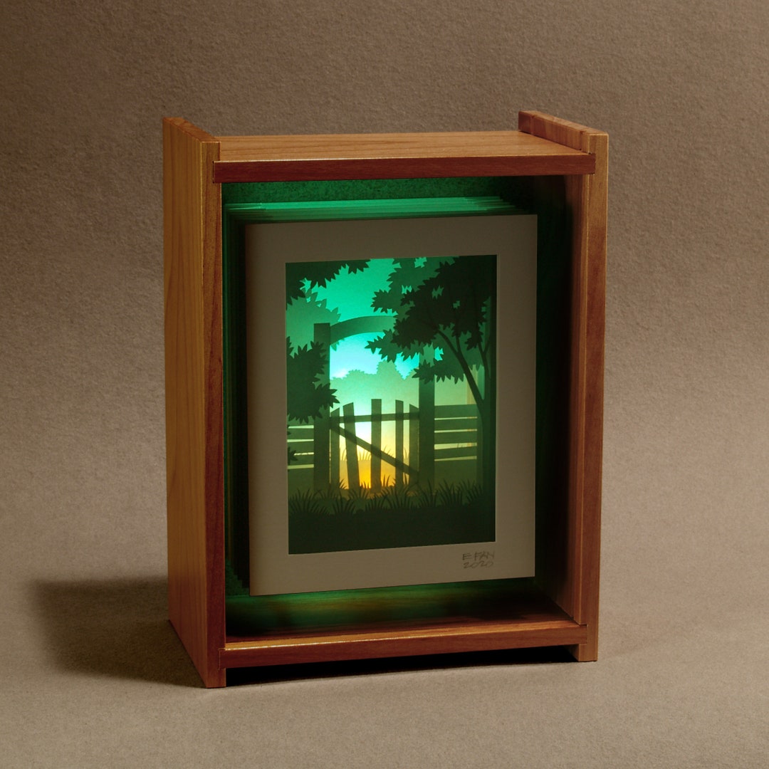 Gate Light Box / Shadow Box - Vertical - Etsy