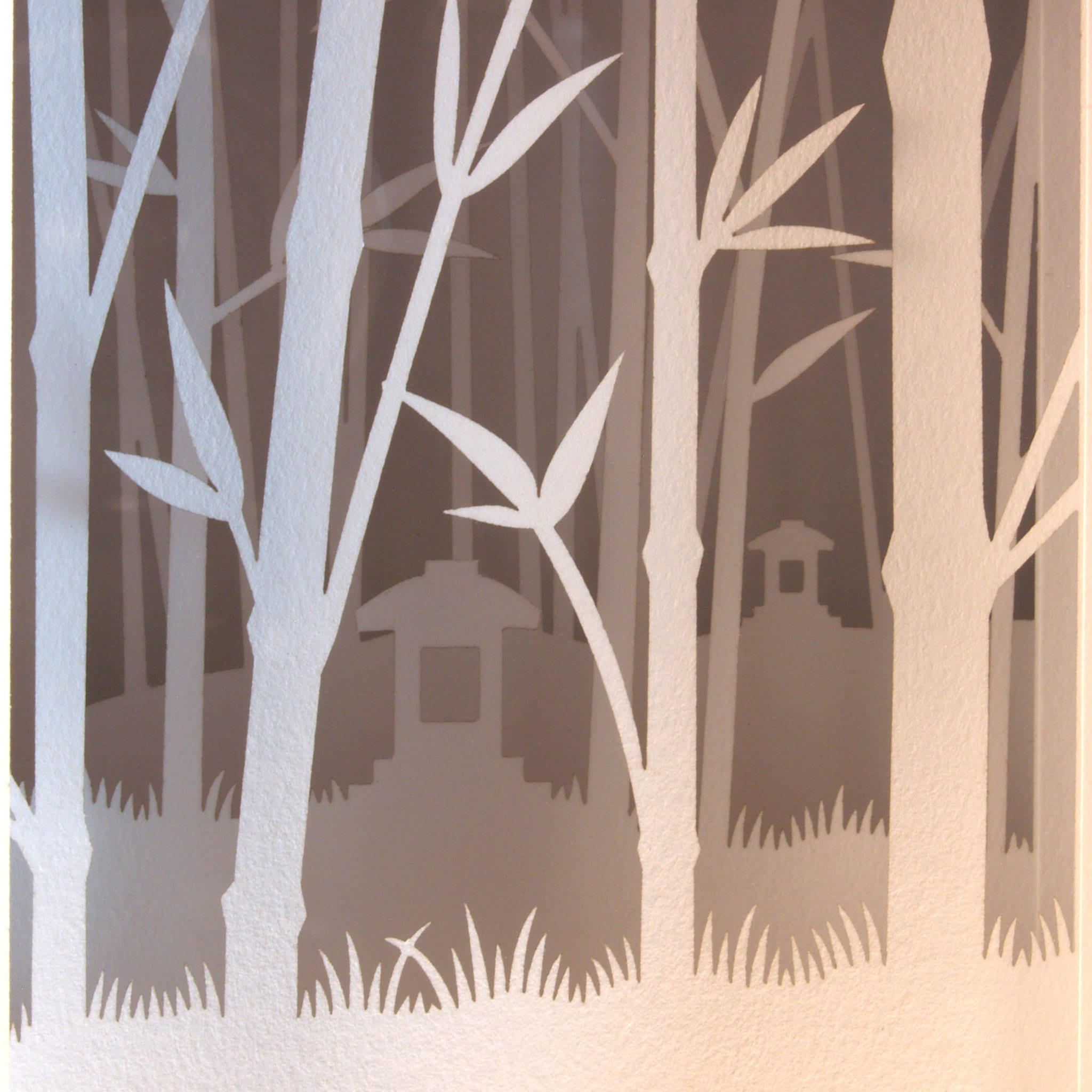 Bamboo Forest Light Box / Shadow Box - Vertical - Etsy