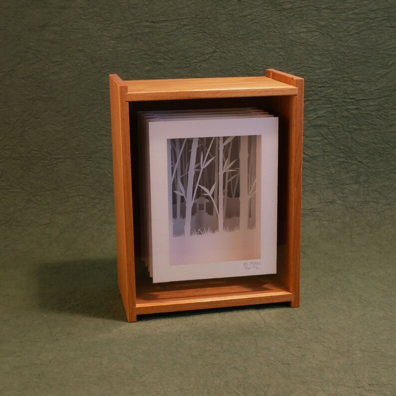 Bamboo Forest Light Box / Shadow Box - Vertical - Etsy