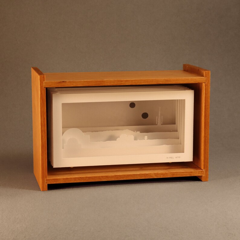 Binary Sunset Light Box / Shadow Box - Etsy